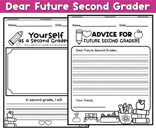 Dear Future 2nd Grader Writing Activity | End of Year Letter to Second ...