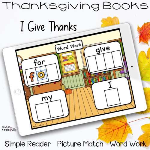 Digital Books: Thanksgiving Emergent Readers for Google Seesaw | TpT