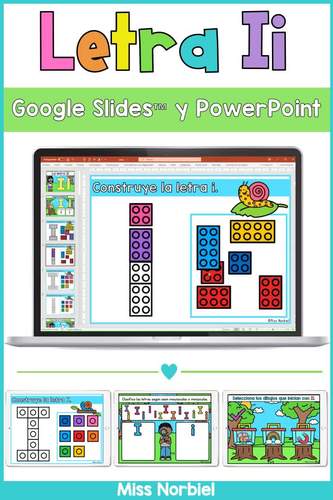 Letra Ii para Google Slides™ | Alphabet activities in Spanish Letter of ...