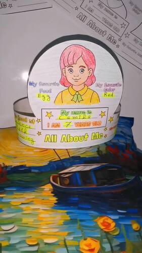 Back to School Craft Hat Crown | ALL ABOUT ME:Write - Color - Cut ...