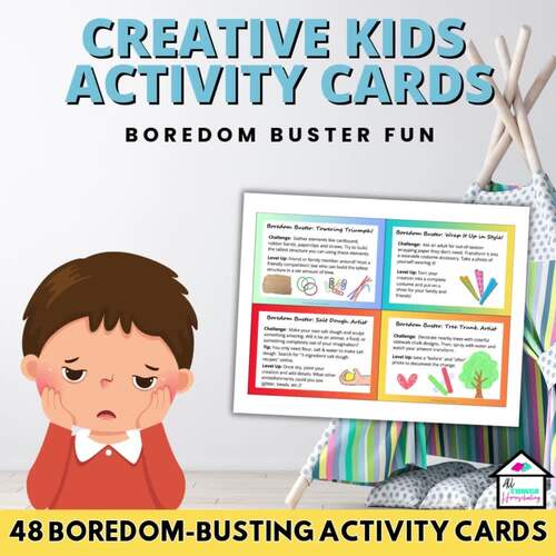 Creative Kids Boredom Buster Activity Cards - Screen-Free Fun | TPT