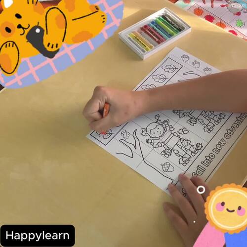 Fall-Themed Paper Lantern Craft – Autumn Activity for Kids by HAPPYLEARN