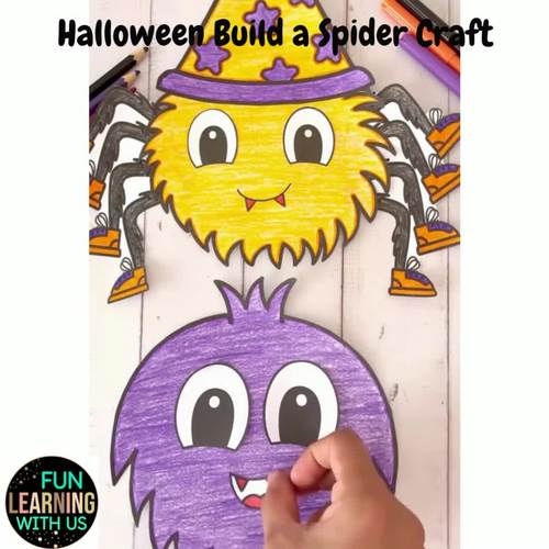 Halloween Craft | Build a Spider Craft | October Craft by Fun Learning ...