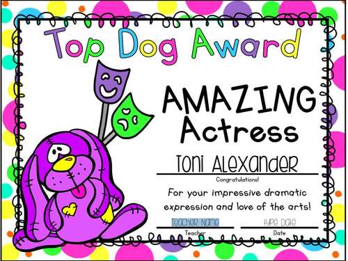 End of Year Awards Dog Themed Top Dog Awards by The Teacher Gene