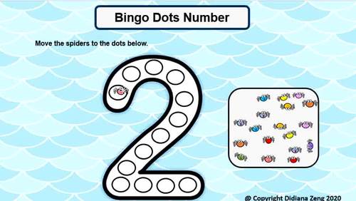 Digital number sense activities | Number recognition 1 - 10 Bundle