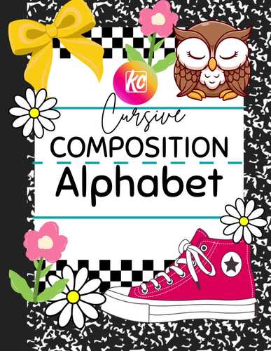 Composition Notebook Cursive Alphabets by Kerenly Creations | TPT