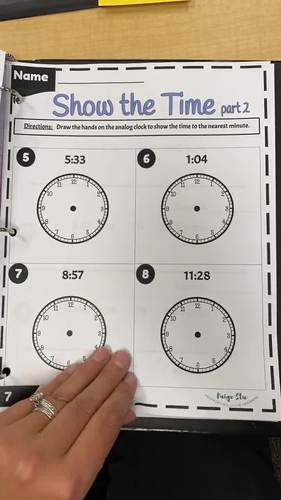 Telling Time and Elapsed Time Worksheets, Games, and Taskcards Bundle