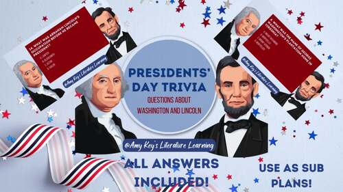 Presidents' Day Trivia Game for Middle & High School 6-12 No Prep