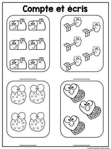 French Valentine's Day Math Activities by Sprinkle it with French