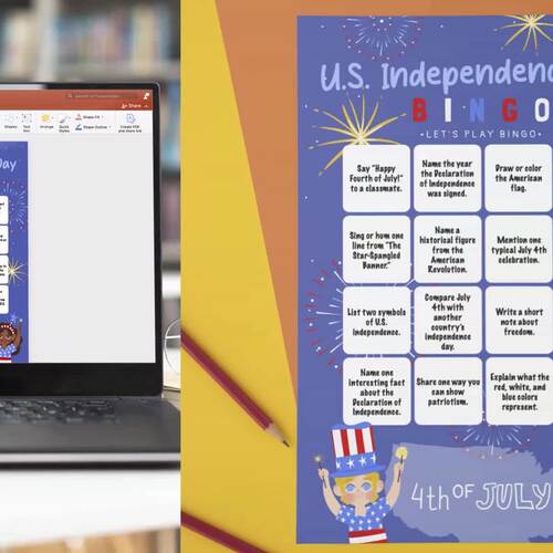 U.S. Independence Day Bingo Game | 4th of July Activity for Classroom ...