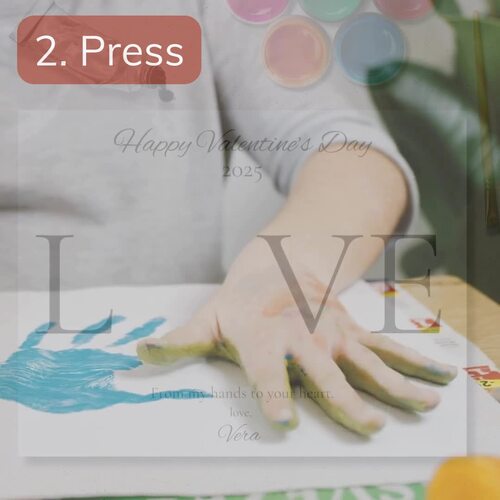 Valentines Day Handprint Craft, February Craftivity Art Parent Gift ...