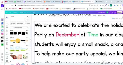 Editable Christmas Party Bundle | Parent Letter, Reminder & Sign-Up ...