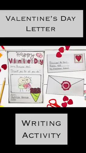 Valentine's Day Writing Activity | Letter to my Valentine Template