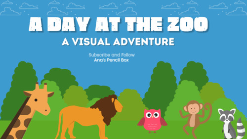 A Day at the Zoo: A Visual Adventure by Ana's Pencil Box LLC | TPT