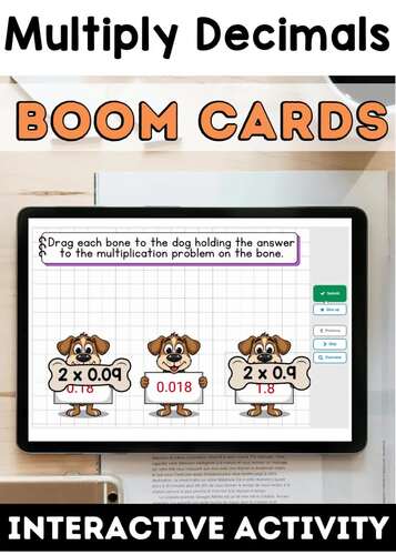 Multiplying Decimals | Find the Correct Product | Boom Cards™ | TPT