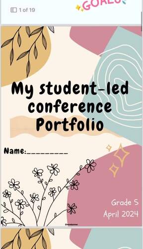 Student-Led conference Portfolio by Mme Le Pennec- French Immersion Teacher