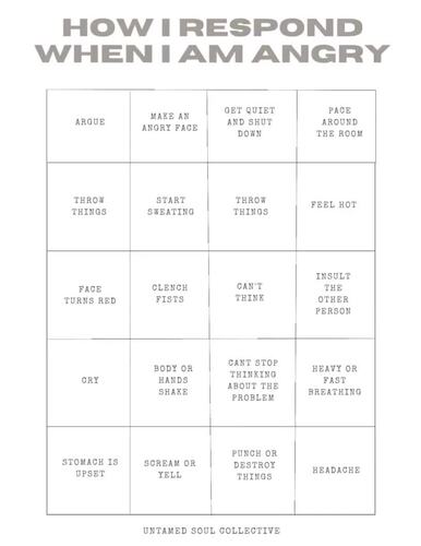 Navigating Anger and Managing Emotions Workbook for Teens | TPT