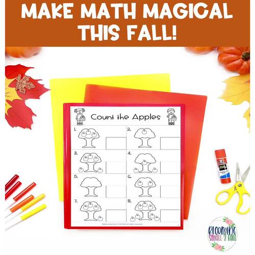 Fall Halloween Kindergarten Math Activities Counting Measurement Time ...
