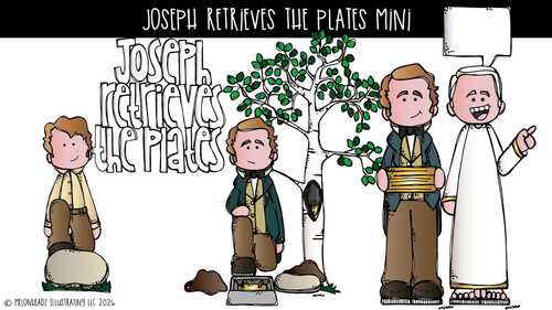Joseph retrieves the plates clip art, LDS, Book of Mormon Mini | TPT