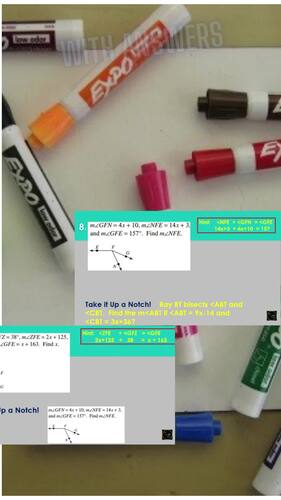 Angle Addition Postulate Practice/Activity (w/ Hints and GT ?s) No Prep PPT