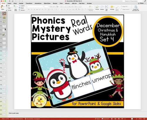 UFLI aligned Christmas & Hanukkah Phonics Mystery Pictures - Real Words ...