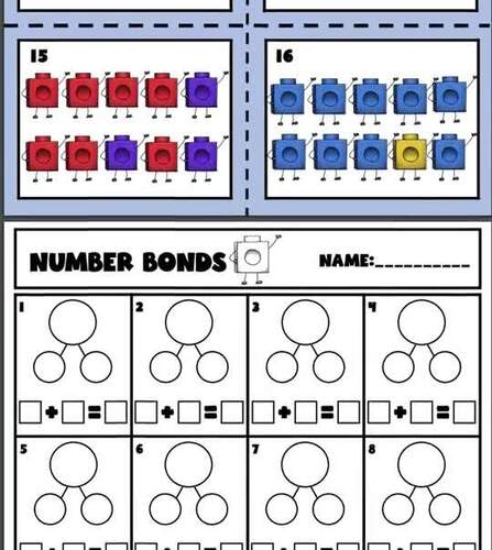 Number Bonds Task Cards by They Call Me Queen B | TPT