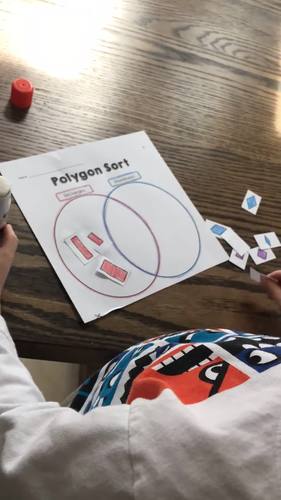 Polygon Sort Activity - Classify Geometry Properties with Venn Diagrams