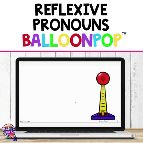 Reflexive Pronouns Digital Grammar Review Games BalloonPop™ 2nd Grade