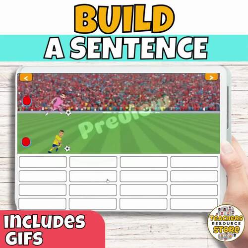 Sentence Building Activity - Build a sentence Boom Cards | TPT