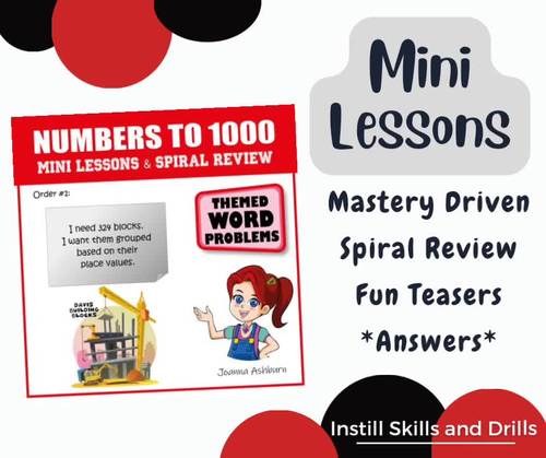 Numbers to 1000 Partitioning Base 10 Block by Hundreds, Tens and Ones ...