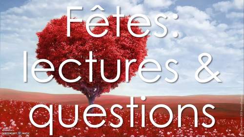 French Holiday Christmas Valentine Mardi Gras Bastille Day Reading ...