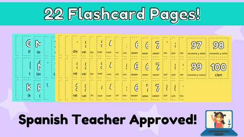 Learn Spanish Flashcards, Letters and Numbers in Spanish, Spanish Resources