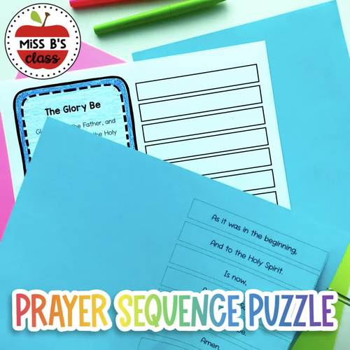 The Glory Be Practice - Prayer Sequence Puzzle by Miss B's Class