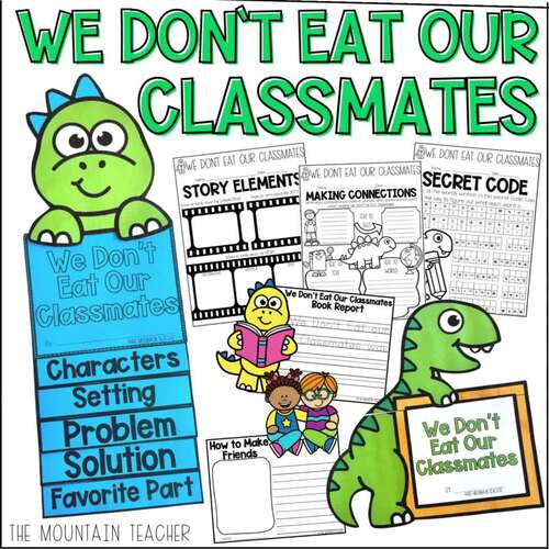 We Don't Eat Our Classmates Read Aloud Activities with Dinosaur Crafts
