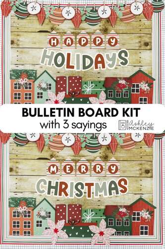 Christmas City Classroom Decor Bulletin Board Bundle | Holiday ...