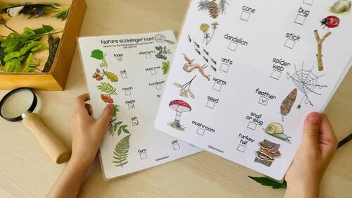 Nature Scavenger Hunt for Kids Woodland Treasure Hunt Outdoor Adventure