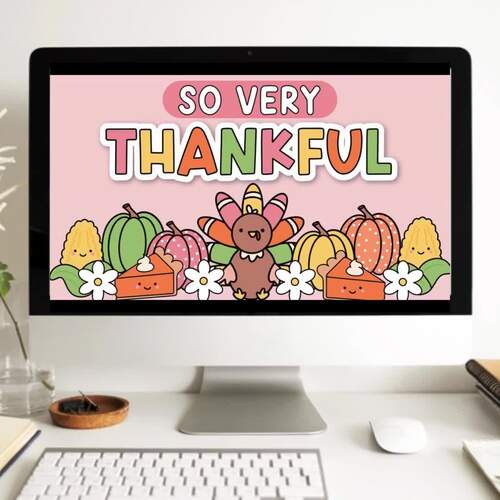 Thanksgiving Daily Slides | November | Template | Google | Editable