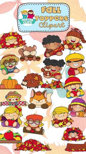 Fall Toppers Clip Art by Mister Clips | TPT