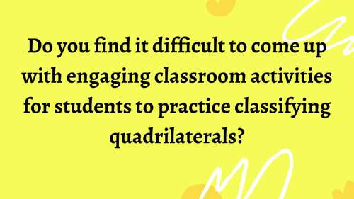 Classifying Quadrilaterals Escape Room by Picket Fence Teaching | TPT