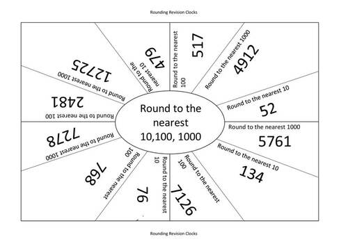 Rounding Maths Revision Clock Worksheets by Worksheet Whisperer | TPT