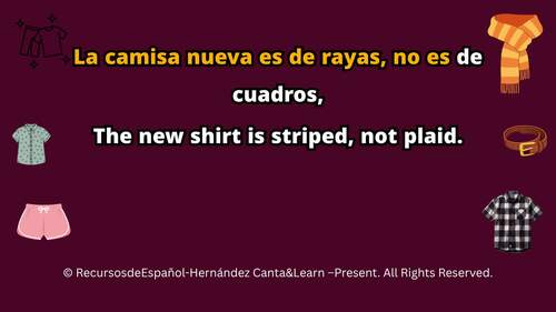 La ropa y las compras – Realidades 1 Cap. 7A (Supplement) | Spanish ...