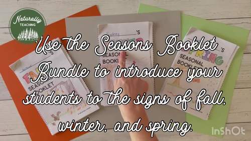 Seasons Booklet Printable Bundle by Naturally Teaching | TPT