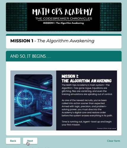 DIGITAL ESCAPE ROOM: MISSION 1-Algorithm Awakening (5th/6th grade ...