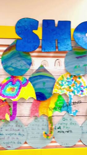 April Showers Bring May Flowers Spring Bulletin Board Bundle Writing ...