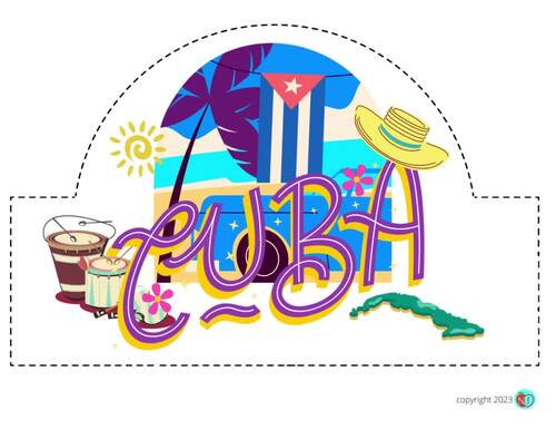 HISPANIC HERITAGE CUBA HATS | COLOR CUT AND PASTE HAT ACTIVITY | MAKE HATS