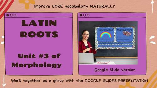 Latin Root words Activity #3 Morphology Activities Google Slide, BOOM ...