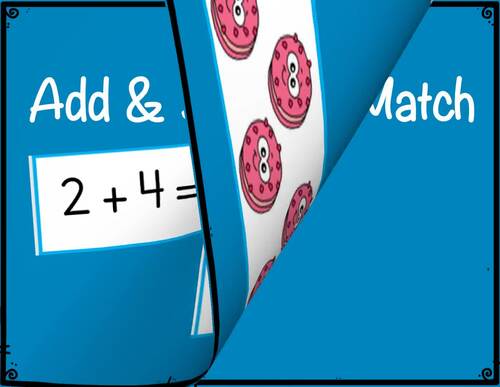 Cookies Themed Addition & Subtraction 0-10 Number Sentence Match
