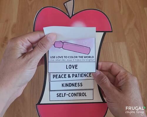 The Best School Supplies Apple Flipbook, Back to School Christian Craft ...