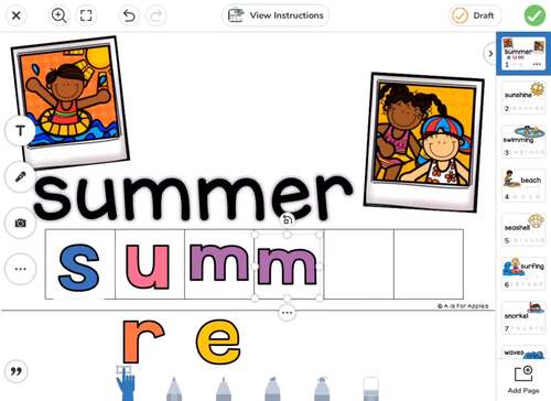 Summer Word Scrambles DIGITAL by A is for Apples | TPT