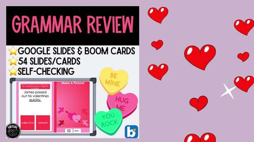 3rd Grade Valentine Language Grammar Review Game in Google Slides ...